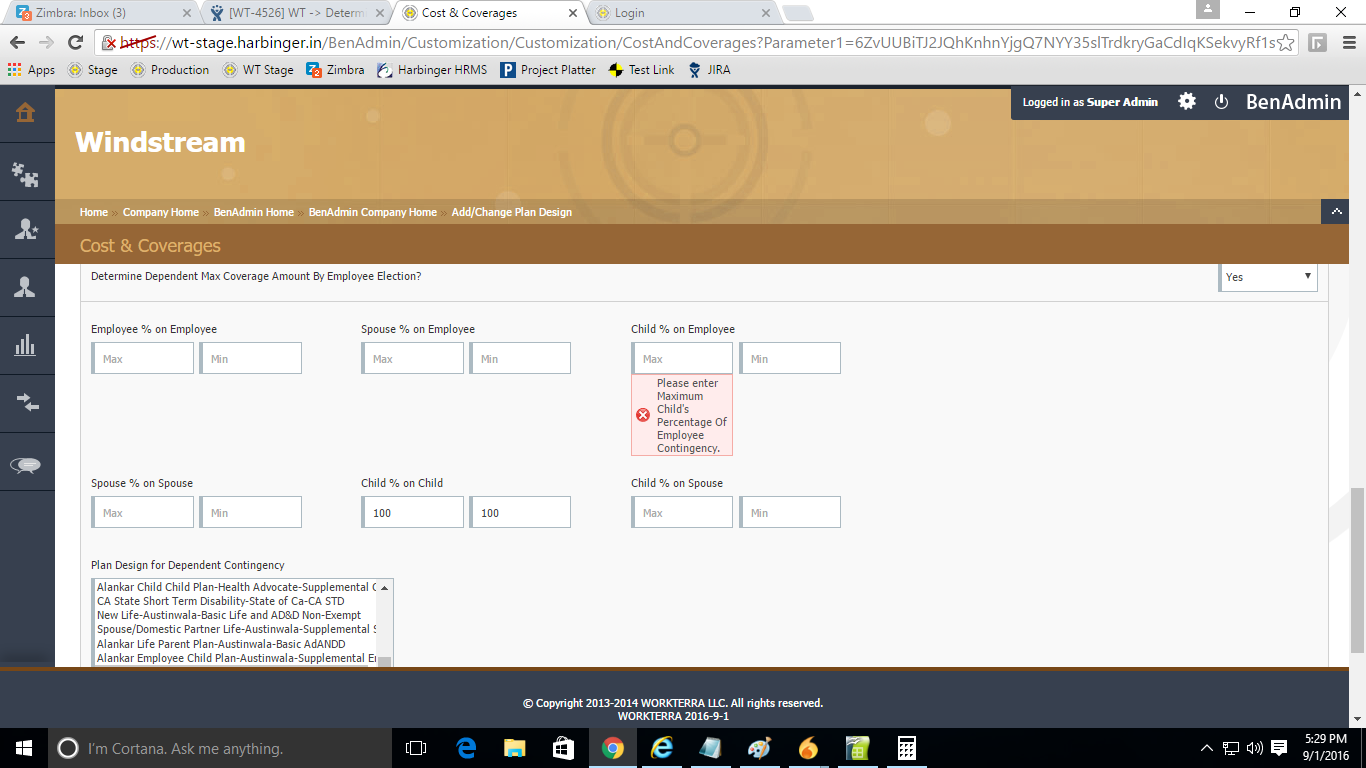 Wt 4529 Wt Determine Dependent Max Coverage Enhancement Can Not Save Individual Fields